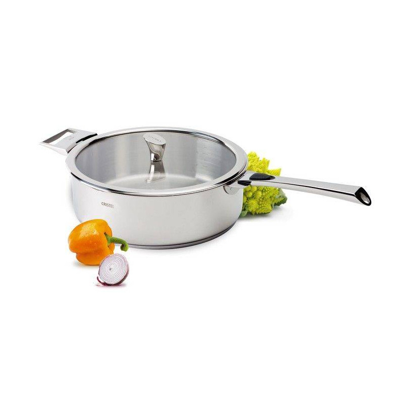 CASTELINE Sauteuse amovible Inox Multiply CRISTEL D24 cm