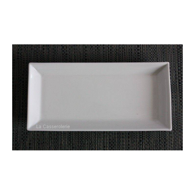 Assiette Plat rectangulaire en Porcelaine 28 x 15 cm