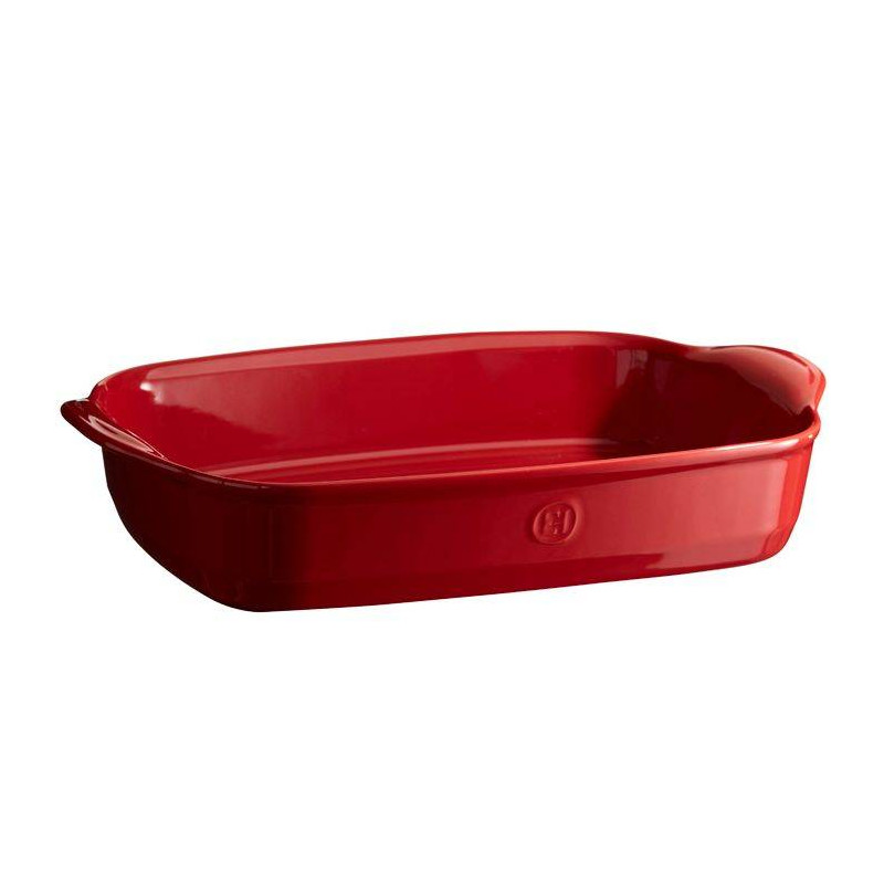 ULTIME Plat à Four en Céramique Rectangle Emile HENRY Rouge Grand cru ...