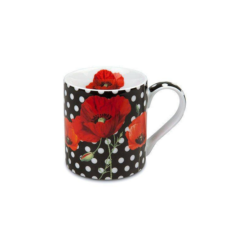 Mug porcelaine KONITZ Madame Petite-dots Coquelicot