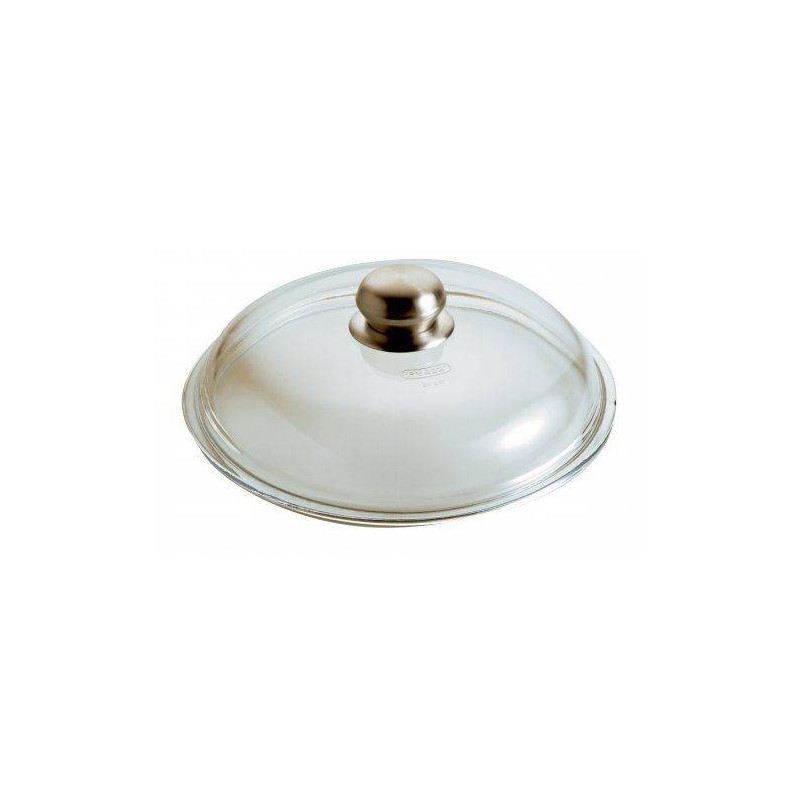 Couvercle en verre bouton INOX JULIENNE D26