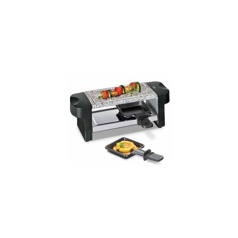 Mini Raclette/Gril électrique 350w Duo Vista2 KUCHENPROFI Poignée noire