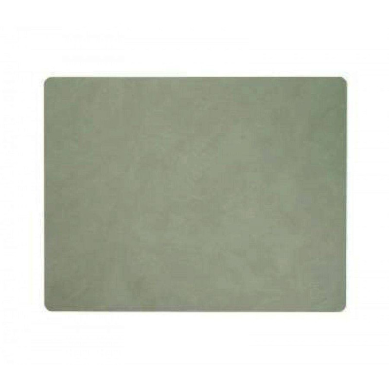 Set de table rectangulaire NUPO en cuir recyclé LINDDNA 45 x 35 Vert Olive