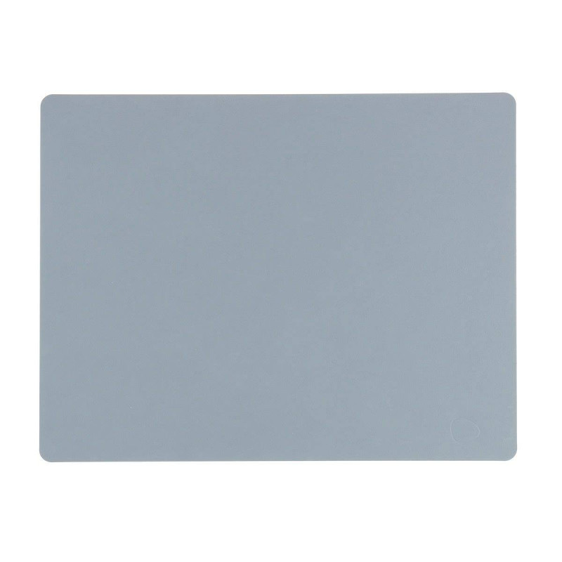 Set de table rectangulaire NUPO en cuir recyclé LINDDNA 45 x 35 Bleu ciel