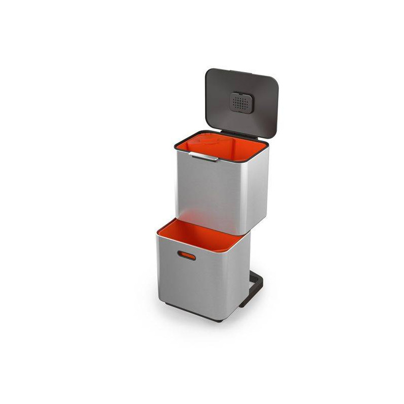 Poubelle de cuisine Tri Sélectif TOTEM Max Joseph Joseph 60 L Inox