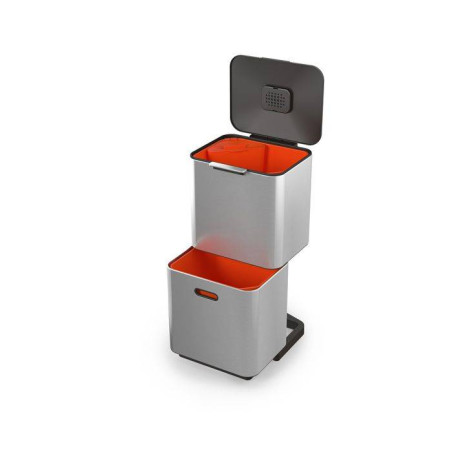 Poubelle de cuisine Tri Sélectif TOTEM Max Joseph Joseph 60 L Inox