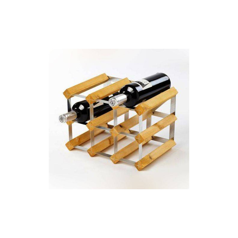 Casier à vin rangement pour 9 bouteilles traditionnel Wine Rack Co ...
