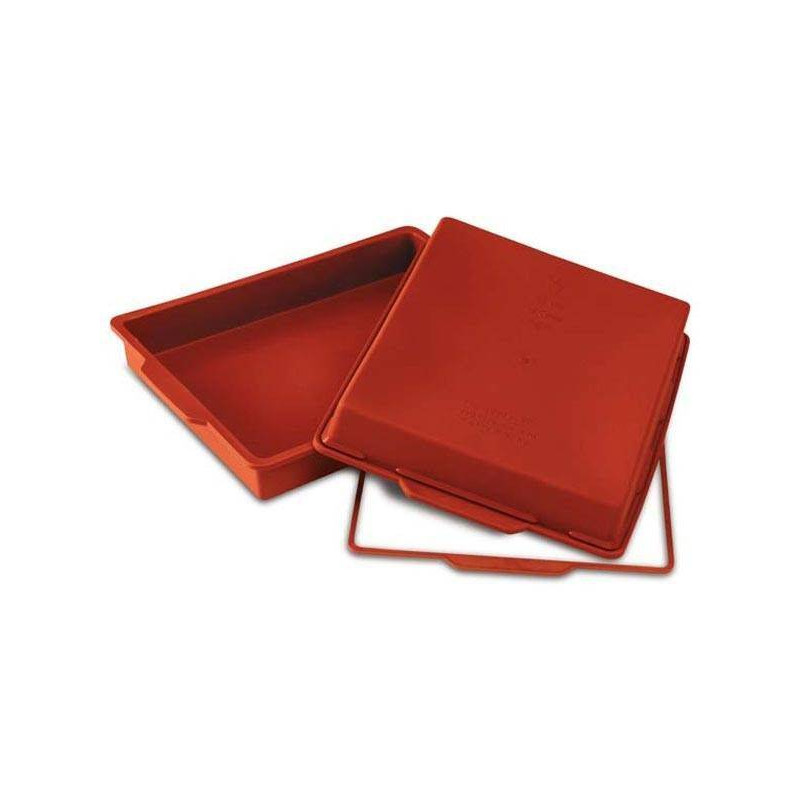 Moule Rectangulaire Caisse à génoise en silicone Silikomart 33 x 22