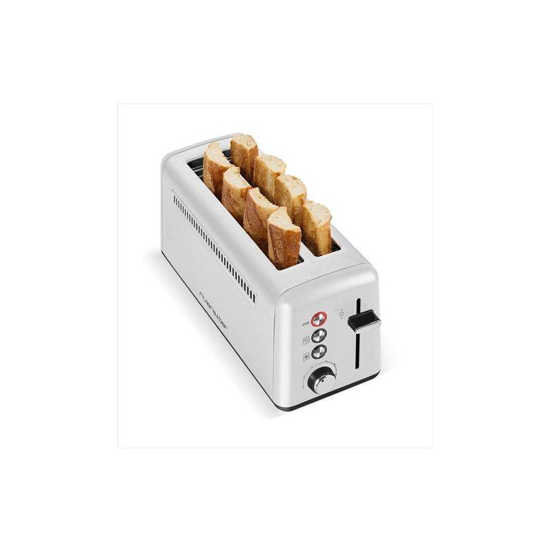 Grille pain électique Toaster Inox 2 fentes Extra-Longues Riviera&Bar Inox