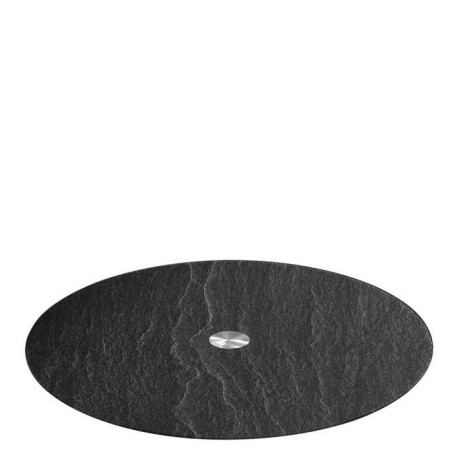 TURN Plateau à gâteau fromage tournant LEONARDO en verre effet marbre