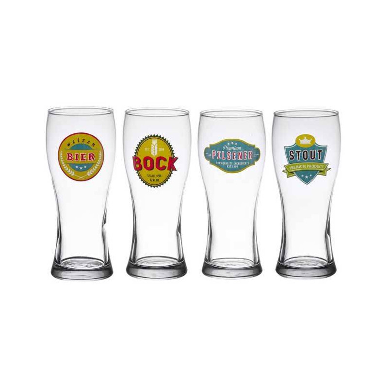 Verre Chope à Bière de 50 cl Coffret de 4