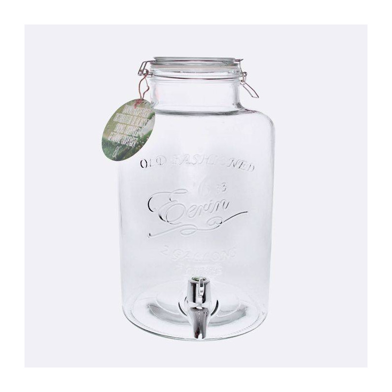 Bonbonne en verre avec robinet jus punch rhum arrangé KILNER 5 L ...