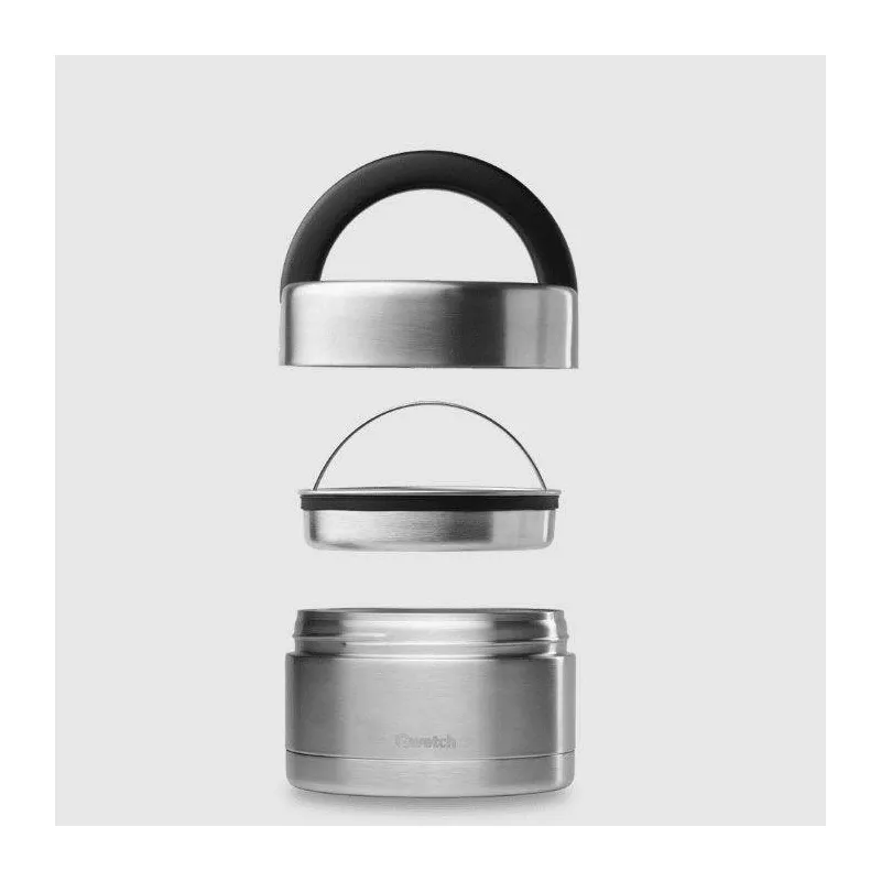 Boîte repas isotherme double paroi en Inox Qwetch 850 ml Anémone Terracota