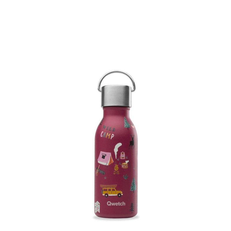 KIDS Bouteille isotherme double paroi en Inox enfant Qwetch 350 ml ...
