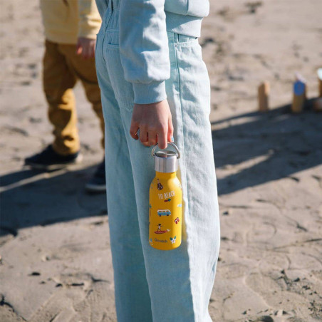 KIDS Bouteille isotherme double paroi en Inox enfant Qwetch 350 ml ...