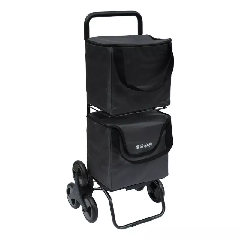 Chariot double MODULO Poussette de marché de courses 6 roues SIDEBAG ...