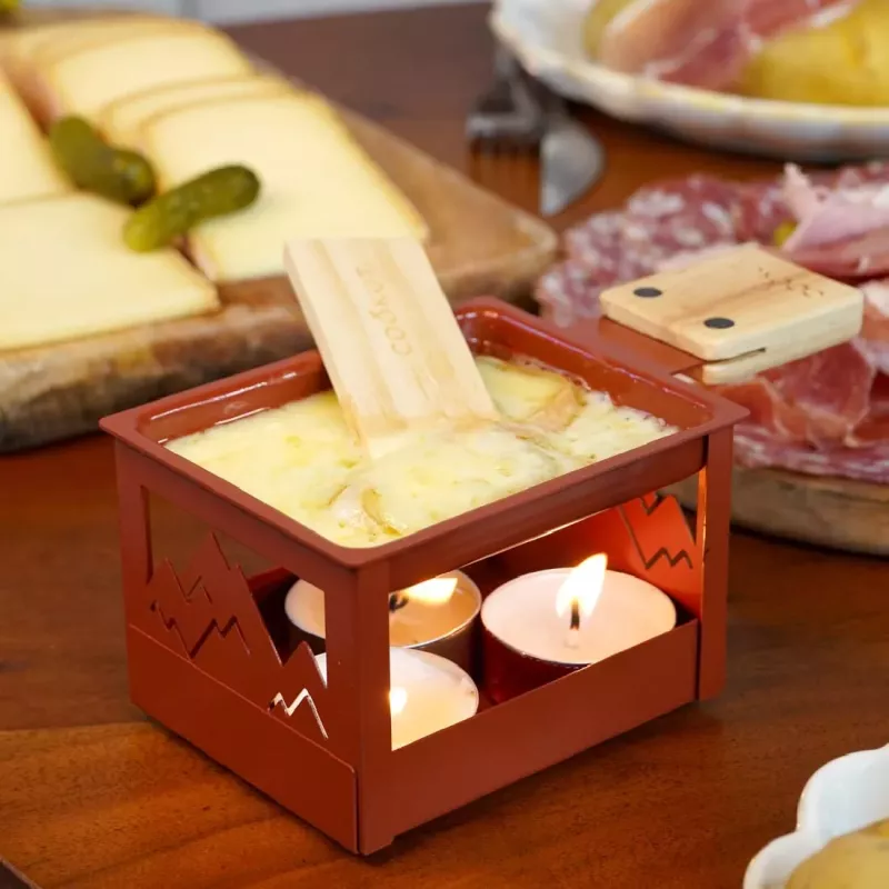 YETI Raclette à la bougie individuelle Cookut Rouge