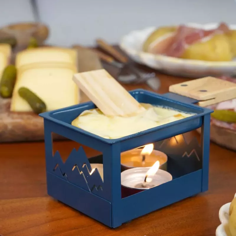 YETI Raclette à la bougie individuelle Cookut Bleu