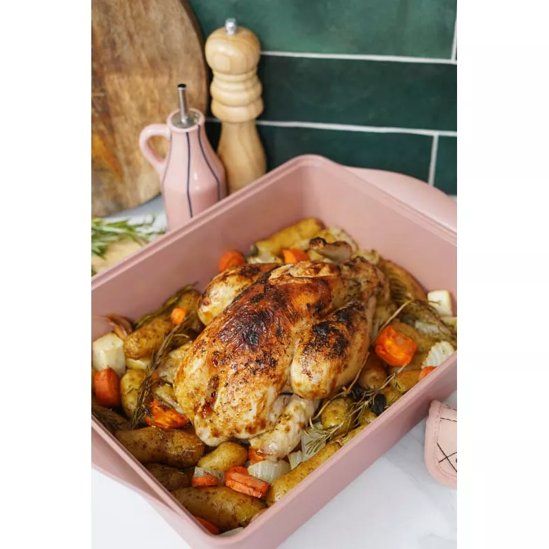 L'Incroyable Plat à Four ajustable-Rose Guimauve COOKUT