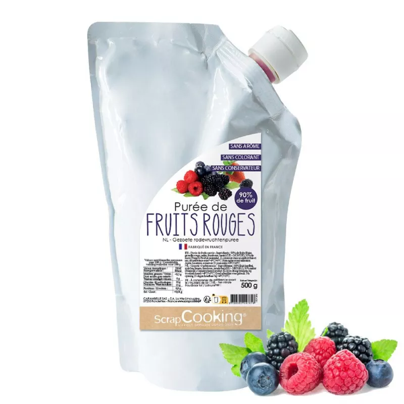 Purée de fruits rouges 500 g ScrapCooking
