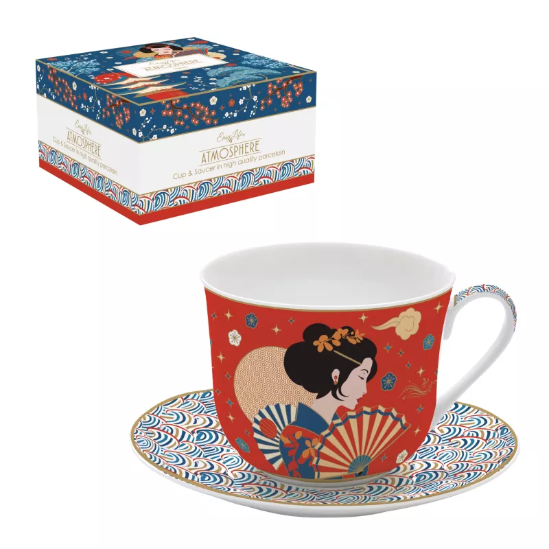 TOKYO coffret déjeuner 40 cl en porcelaine - Easy Life