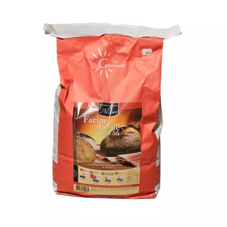Farine de blé Type 55 Sac de 5 Kg