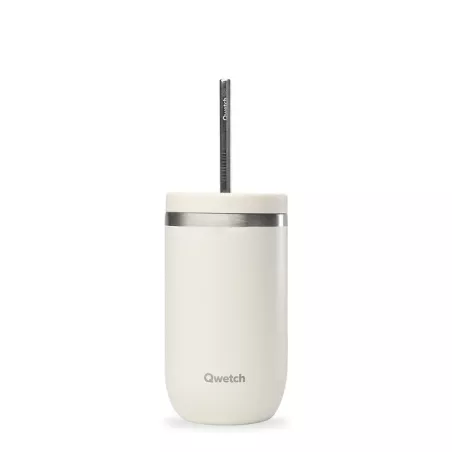 COLD CUP - Isotherme double paroi en Inox 470 ml Sable - Qwetch