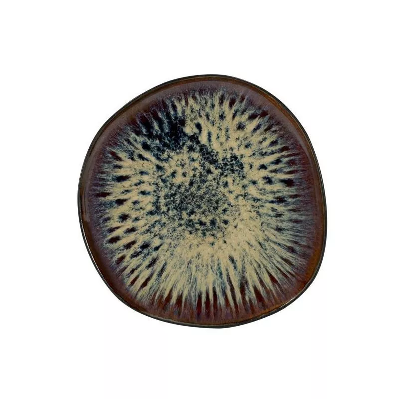 Assiette dessert Gao 21 cm en grès – Vente à l’unité | Médard de Noblat