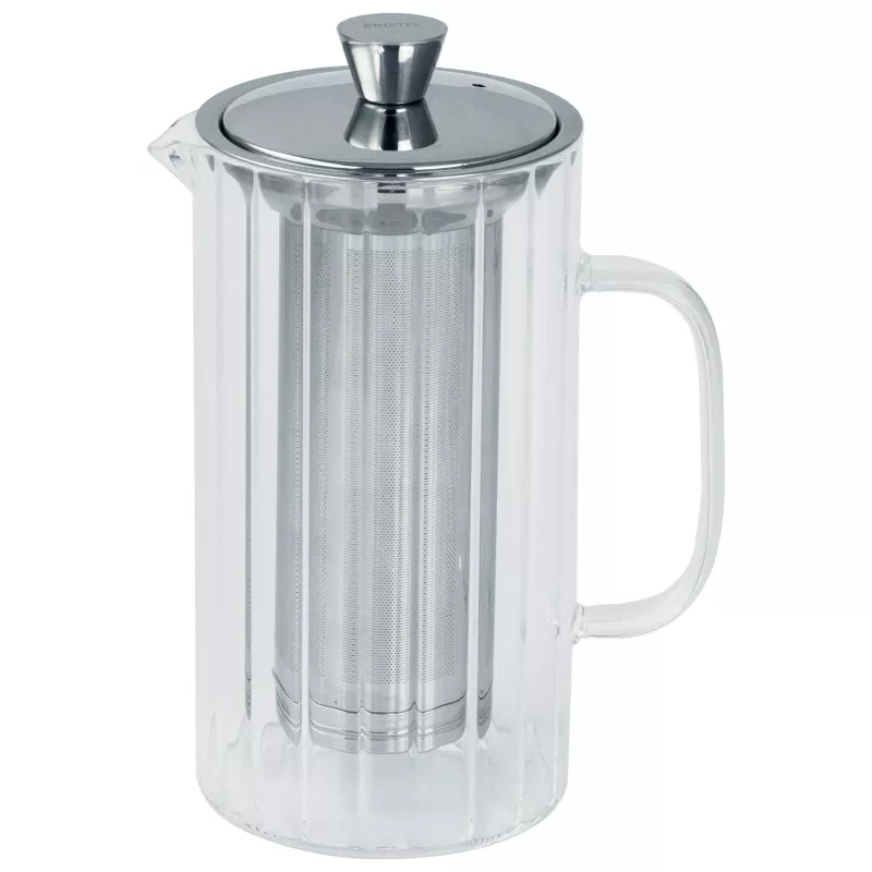 BREAKFAST Théière en verre borosilicate avec infuseur inox dévissable CRISTEL 1,2 L