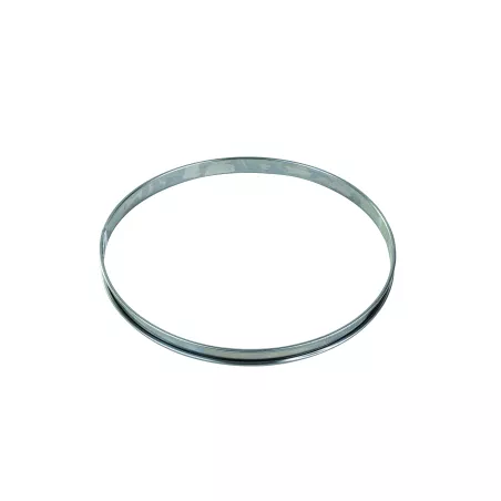 Cercle à tarte haut Bords Roulés Inox GOBEL H27 D300