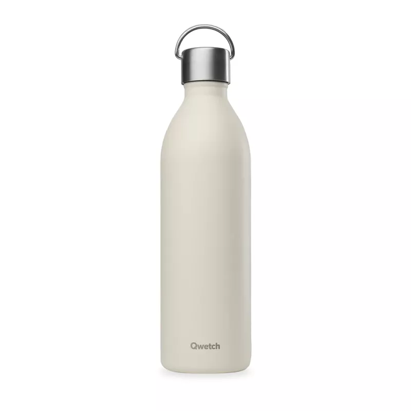 Bouteille isotherme double paroi en Inox Qwetch 260 ml Anémones Terracotta