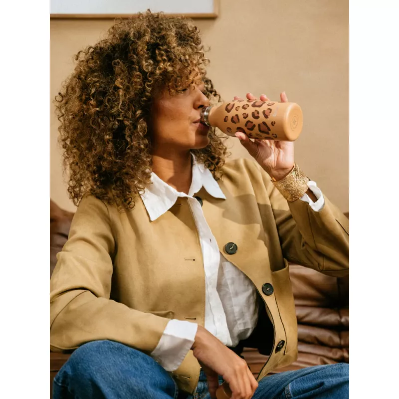 ICON | Bouteille isotherme double paroi en Inox 500 ml WILD Camel | Qwetch
