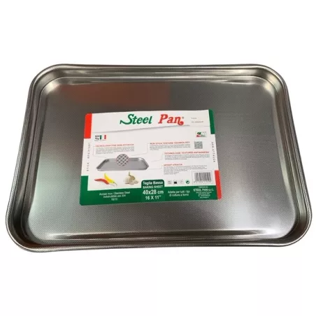 Plaque de cuisson en Inox texturé 40 x 30 cm STEELPAN