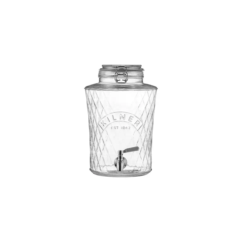 Diamond Bonbonne en verre avec robinet inox jus punch rhum arrangé ...