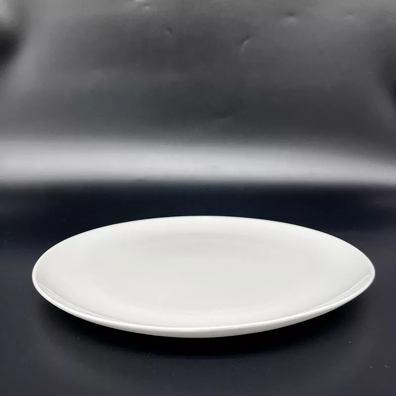 White Perla assiette plate en porcelaine D25 CHIC