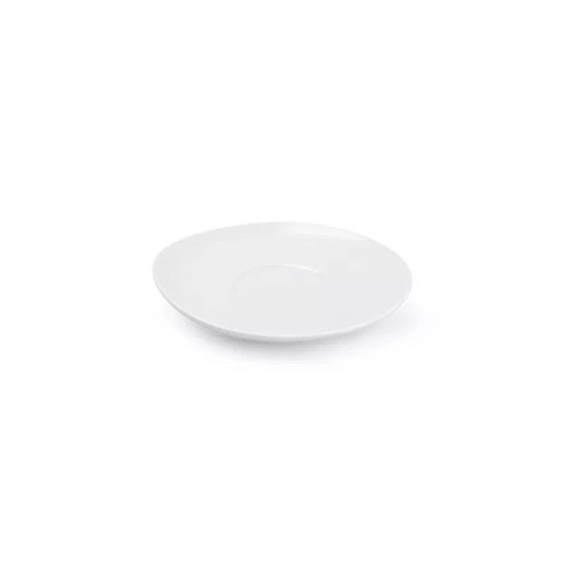 White perla Soucoupe 16 cm pour tasse 23 cl en porcelaine blanche CHIC